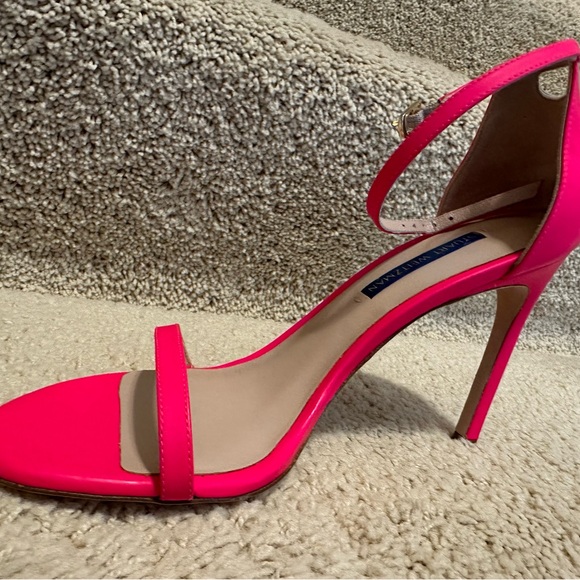 Stuart Weitzman | Shoes | Stuart Weitzman Pink Stiletto Heels With ...